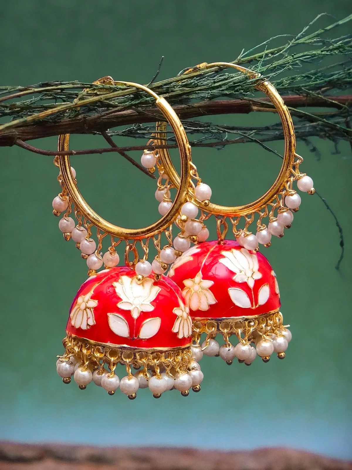 Wholesale Meenakari Earrings Indian Handmade Jewellery Wedding Favor ...