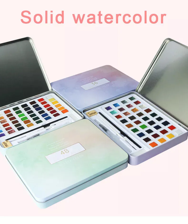 Artist Grade Travel Pocket Solid Oli Paints & Gouache Set
