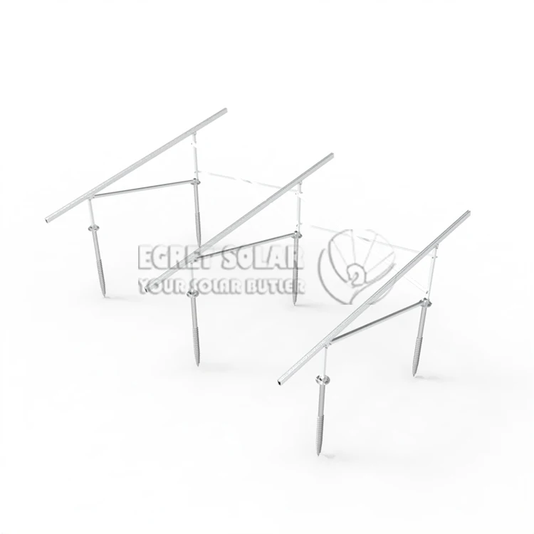 Galvanized Steel Pole Mounting PV Module Pile Ramming Structure