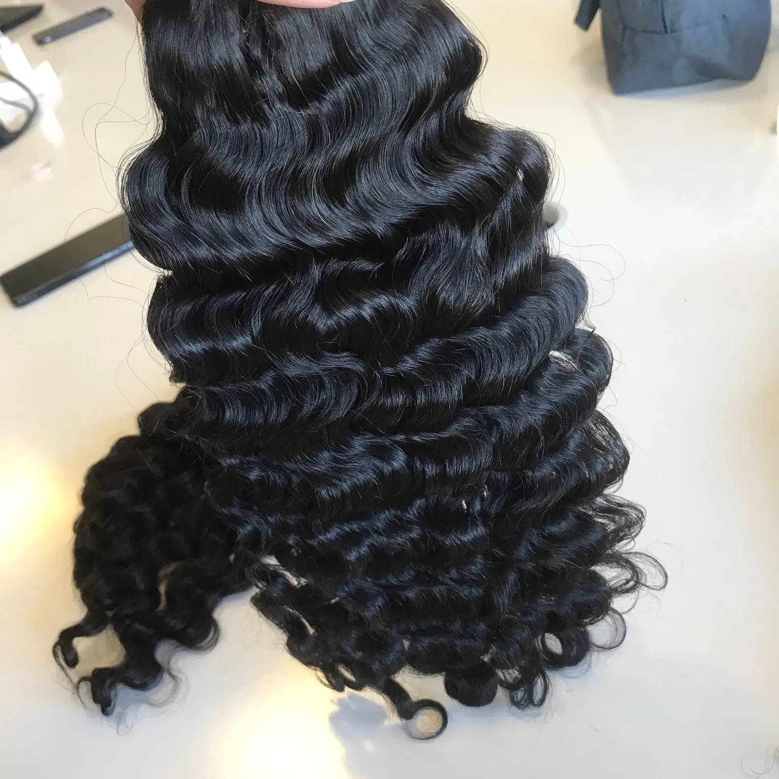 Unprocessed Virgin Burmese Curly Remy Hair Extensions Soft Cuticle ...