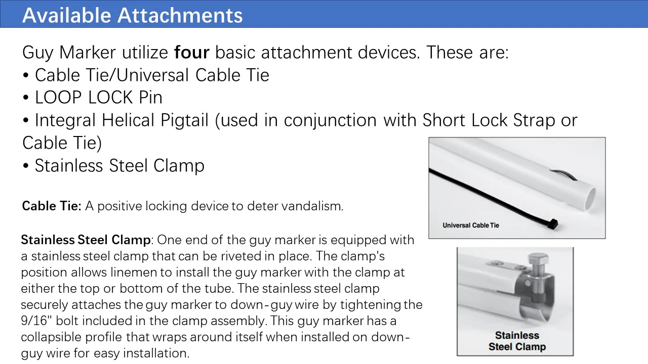 Guy Markers Guard Wire Marker Full Round - Durable & Customizable