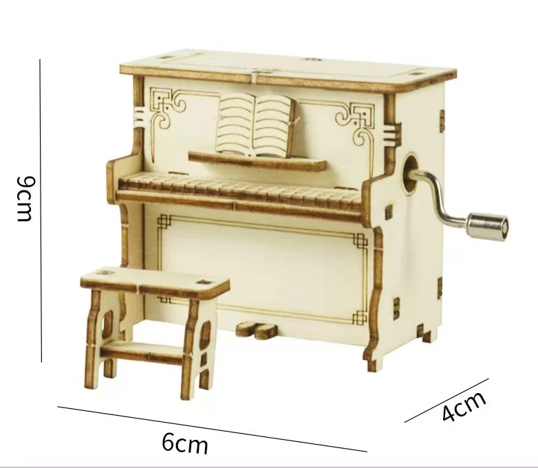 Ever Bright New Arrival 3d Diy High Quality Creative Hand Crank Carved ...
