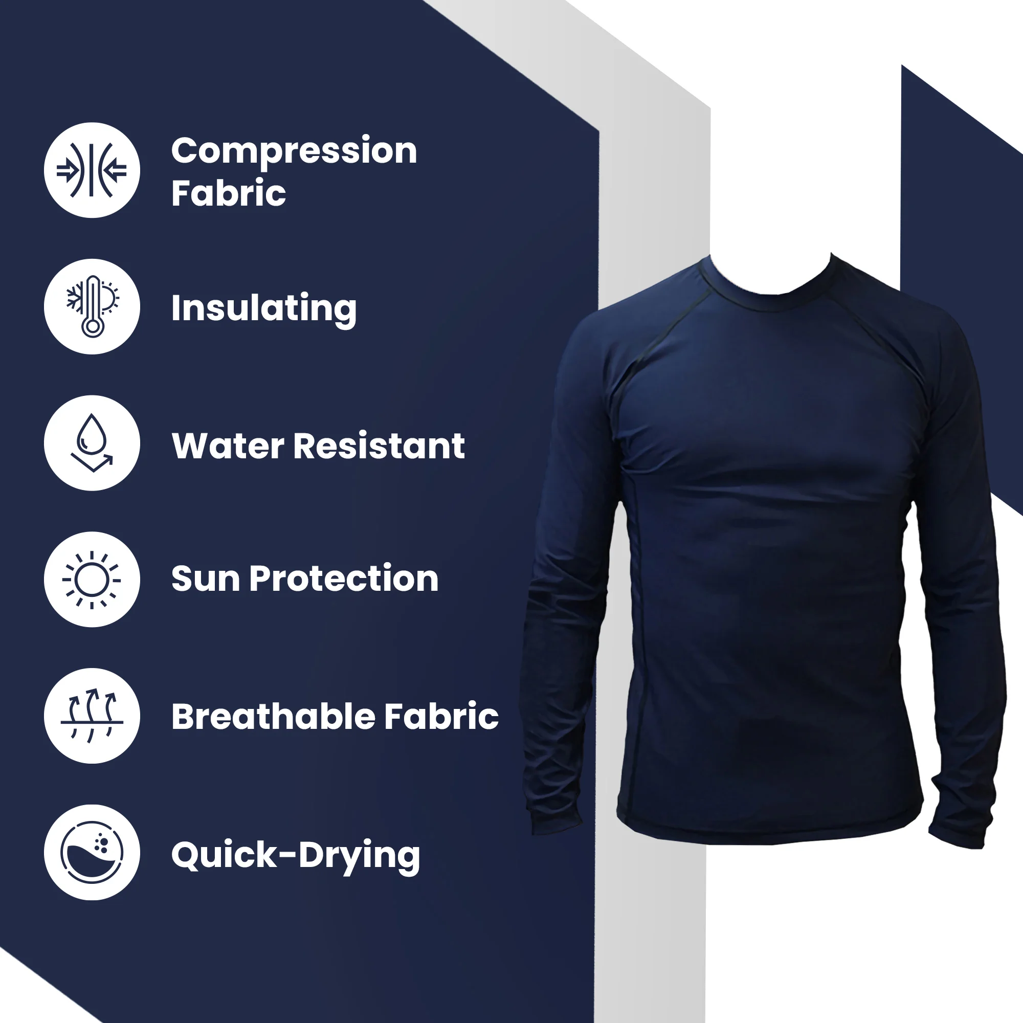 Victory Koredry Dry-wick Cooling Long Sleeve Shirts Insulate & Cooling ...