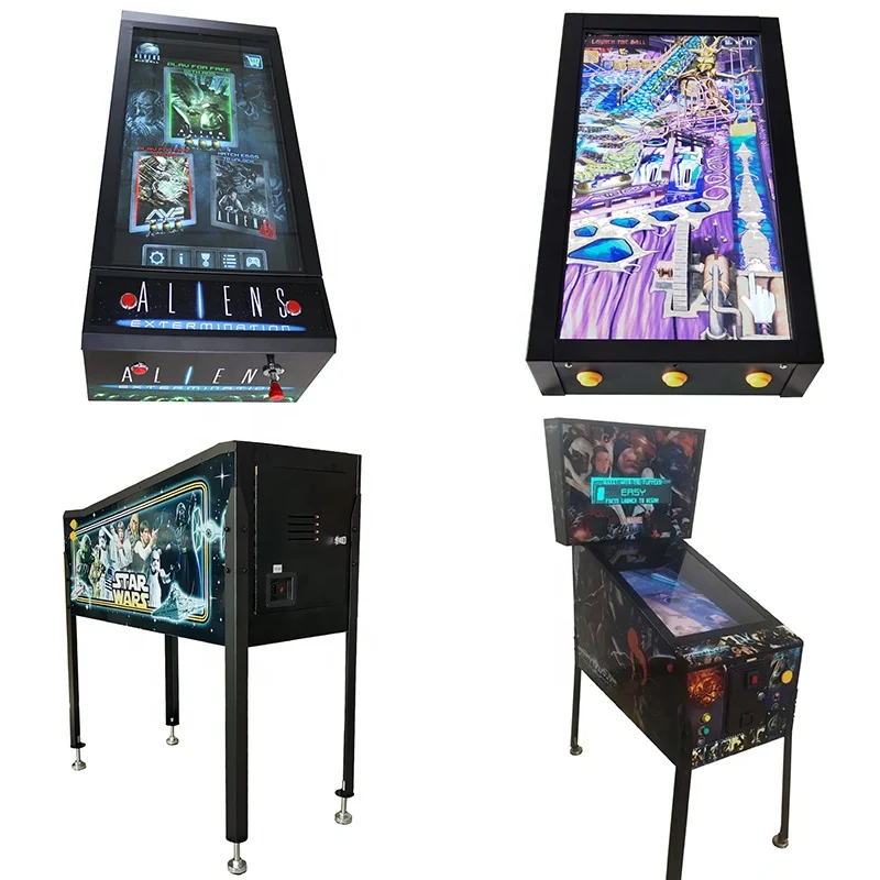 High Quality Coin Operated 4k 49 Inch Screen Maquinas Pinball 6 Bolas ...
