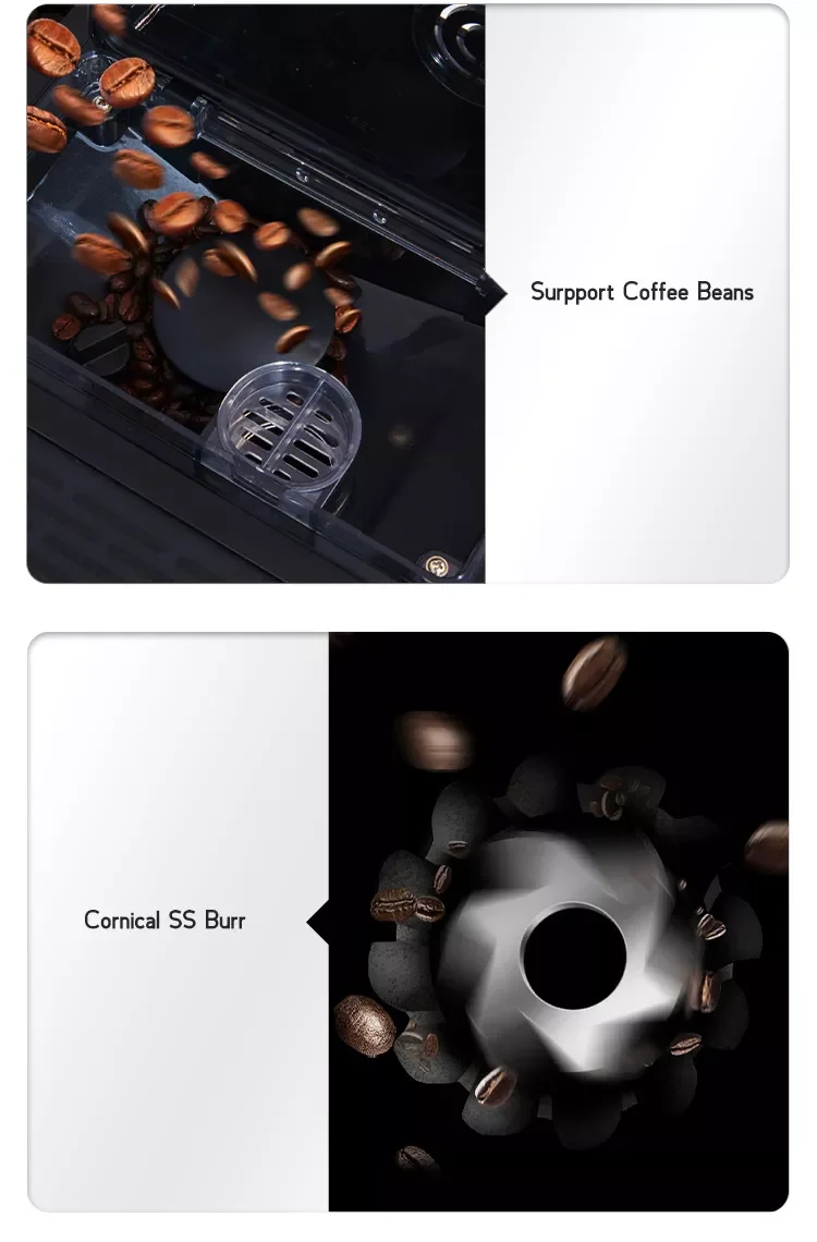 New Design Screen Espresso Coffee Self-cleaning Fully Commercial ...