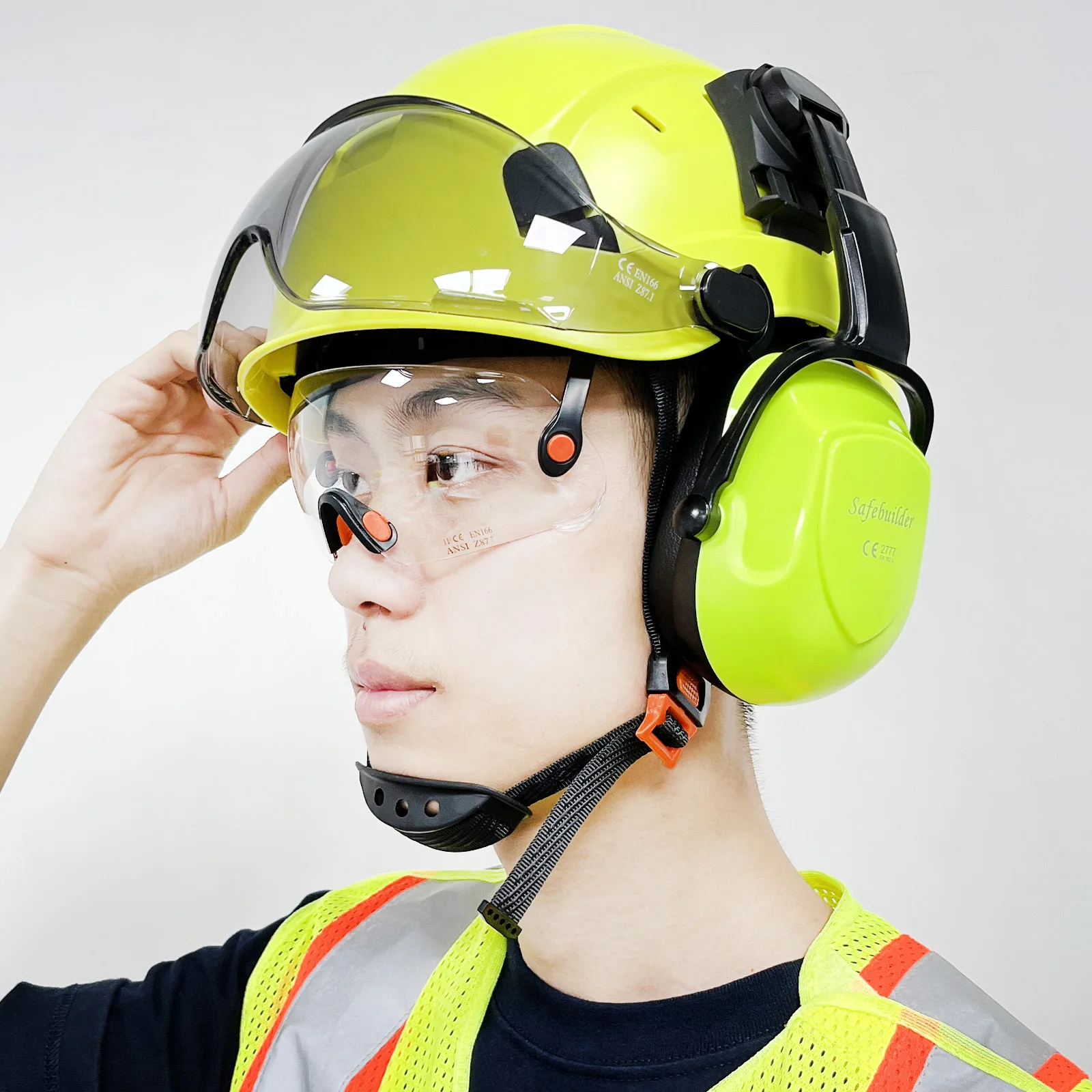 Construction Safety Helmet Industrial Work Head Protection Rescue High ...