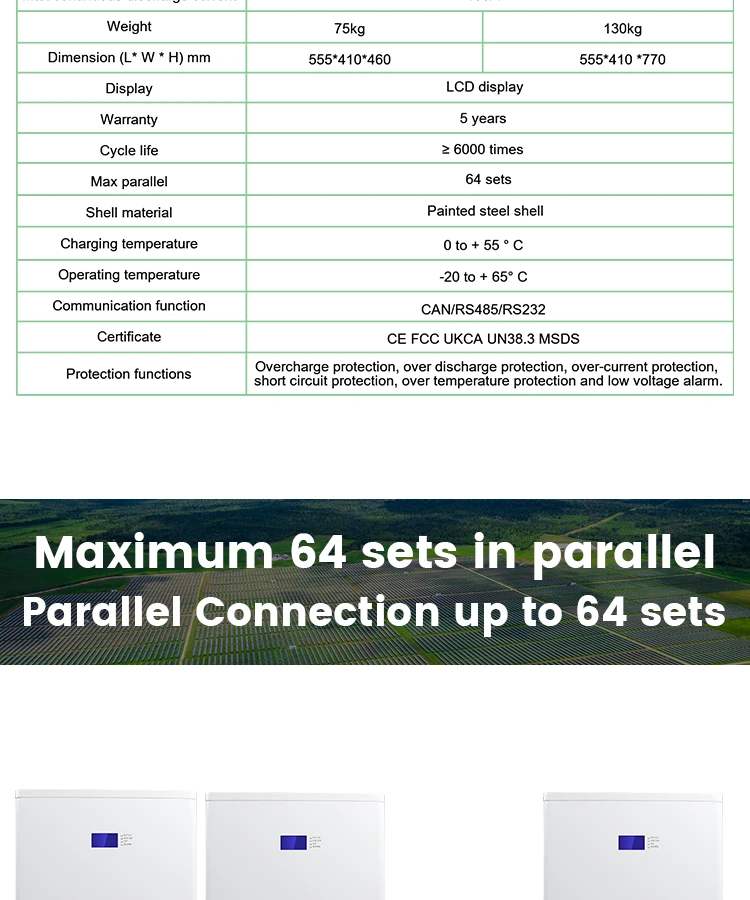 High Voltage System Battery 250ah Lifepo4 Solar Battery Supply 48v ...