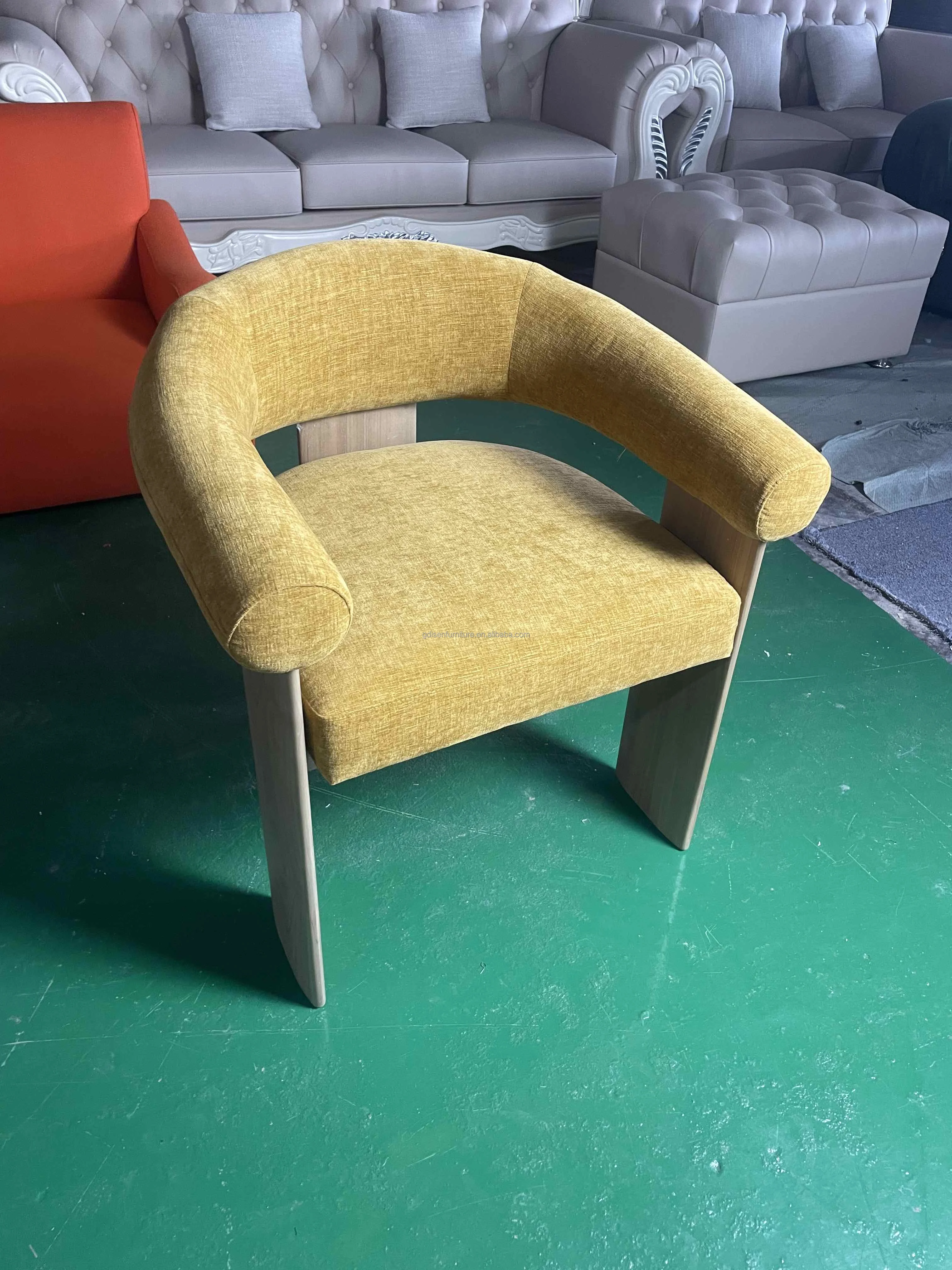 Italian Modern Style Bracci Armchair Bedroom Sofa Upholstered Leisure Arm Chairs Dining Living ...