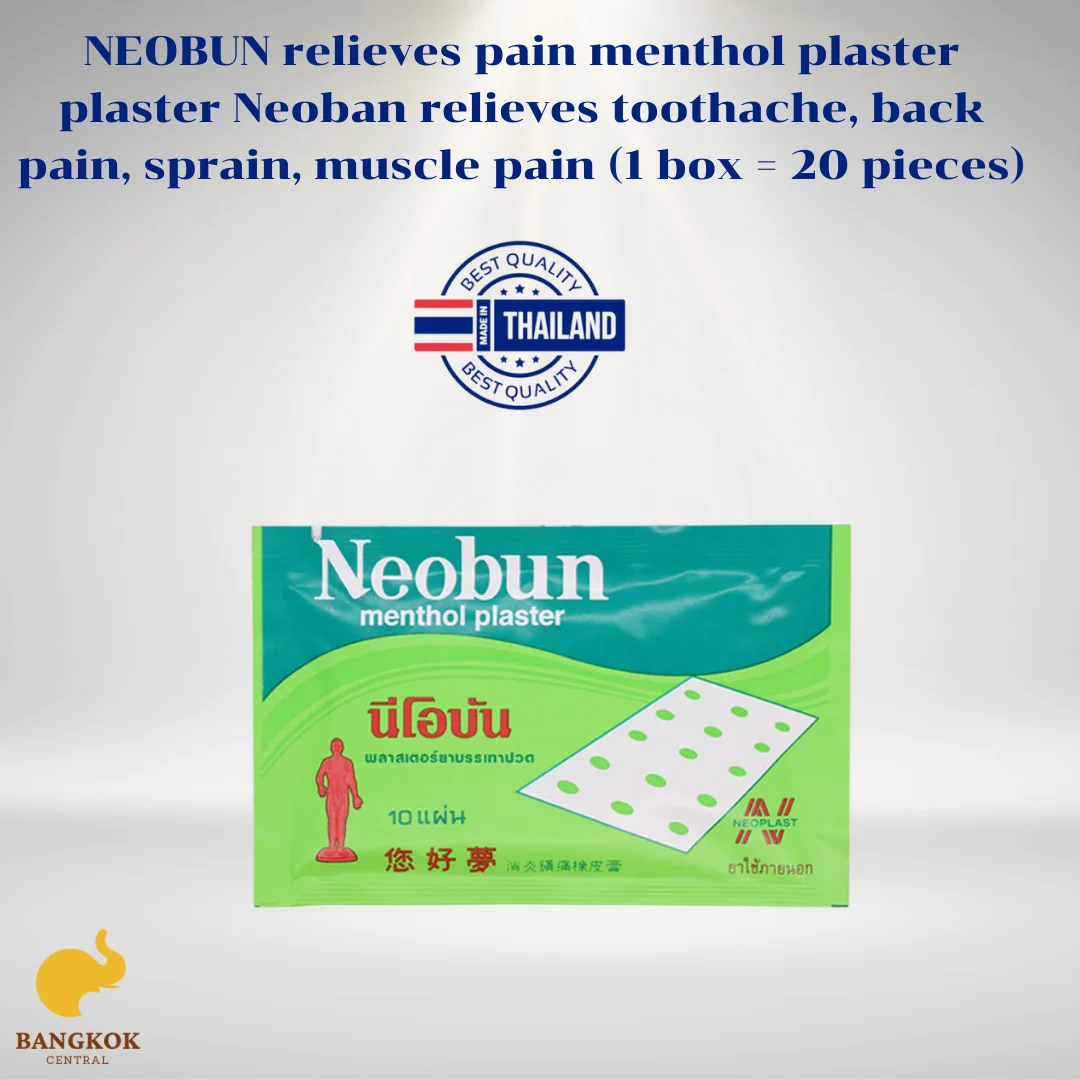 Neobun Relieves Pain Menthol Plaster Plaster Neoban Relieves Toothache ...