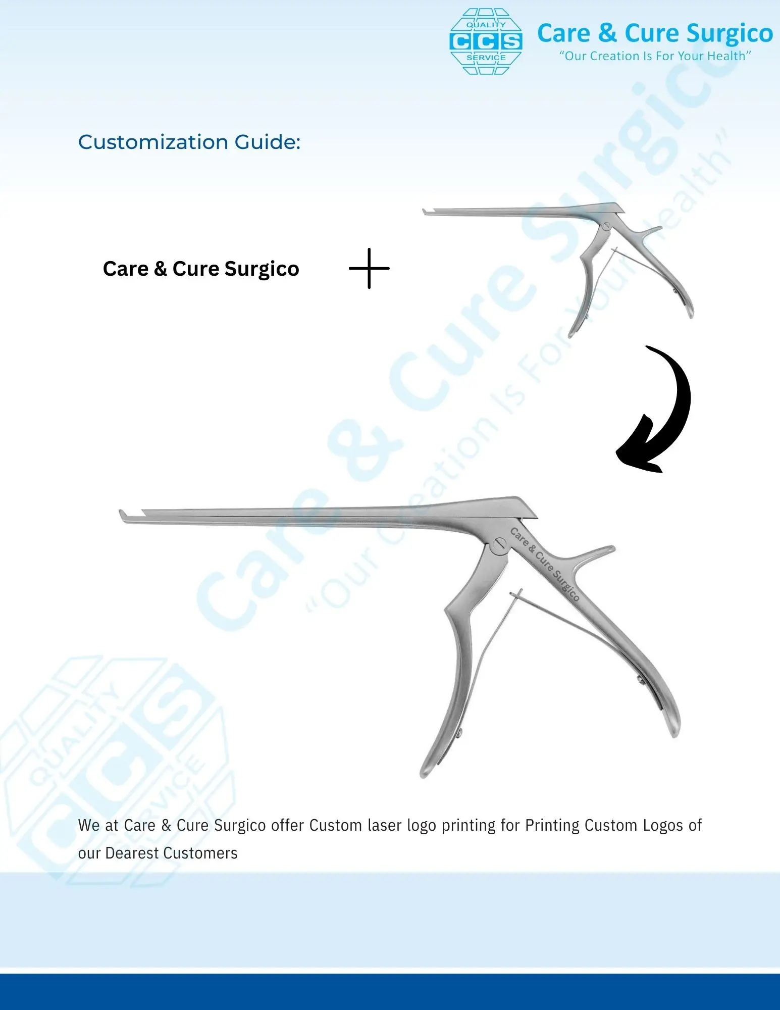 Kerrison Rongeurs 1,2,3,4,5mm Up Bite 40 Neuro Spine Orthopedic ...