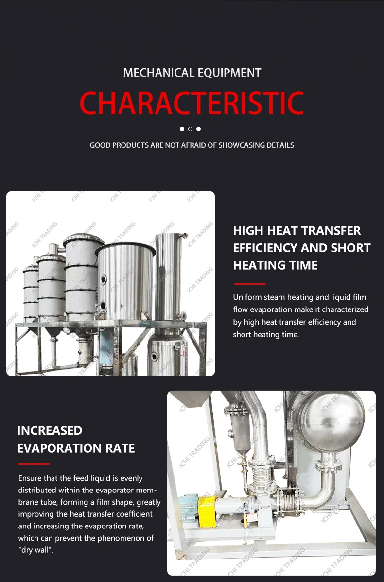 Inorganic Salt Wastewater Evaporator Extraction Vacuum Rotary ...