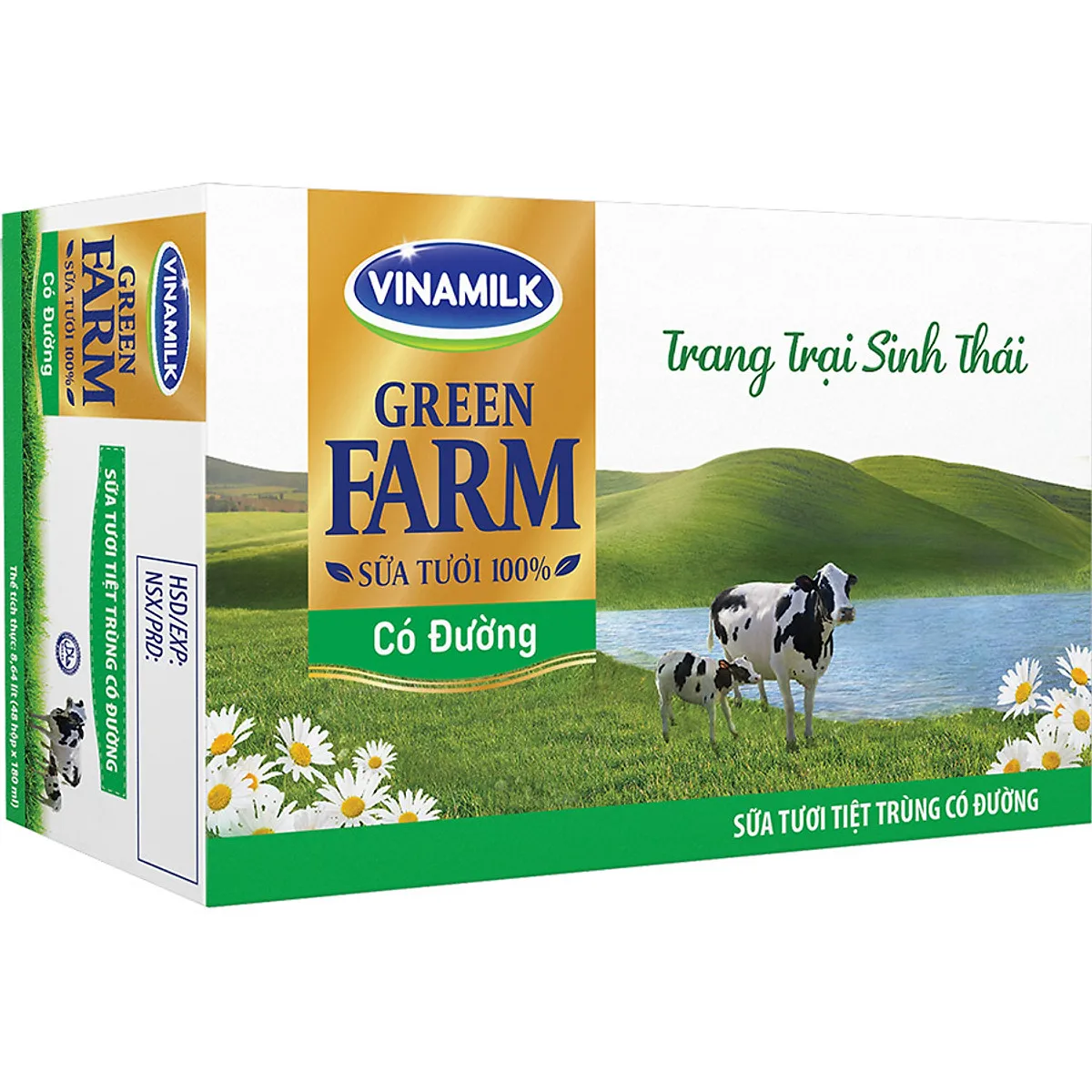 Vinamilk绿色农场-uht鲜牛奶-加糖-高品质-批发-每箱180毫升x 48盒 - Buy 鲜奶uht乳乳牛奶green Field牛奶 ...