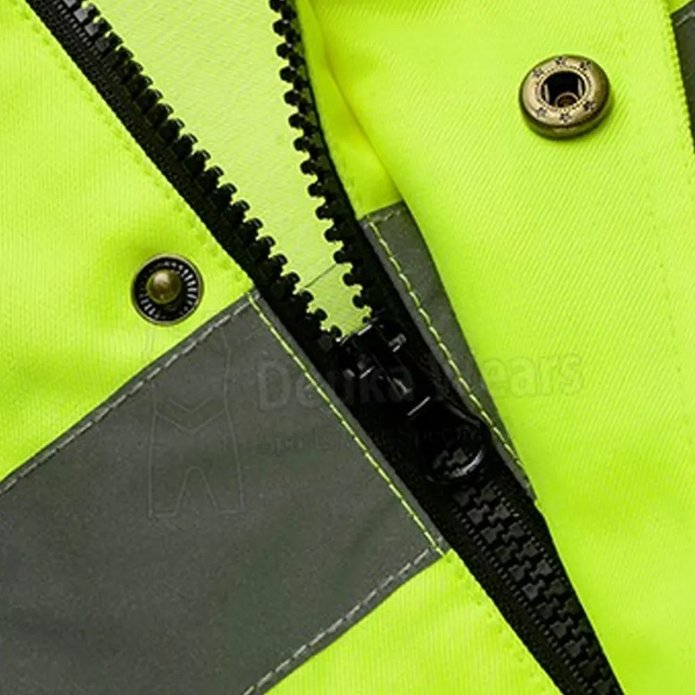Reflective Work Wear Hi Vis Jacket Waterproof Safety Jacket Work ...