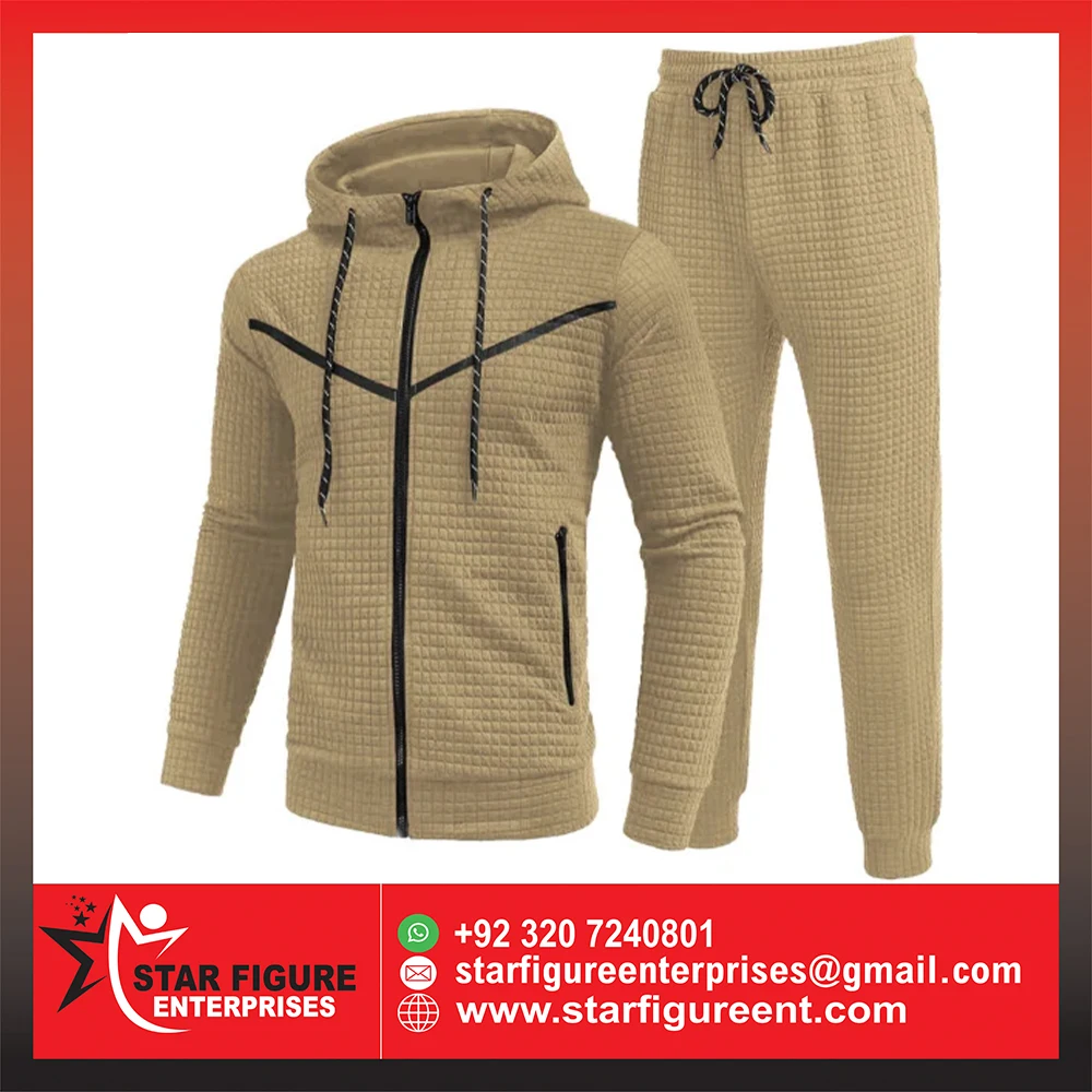 OEM Zip up Tracksuit Custom Streetwear Embroidery Logo Men's Tracksuits ...