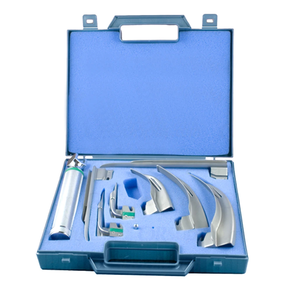 Disposable Anesthesia Fiber Optic Laryngoscope Miller Laryngoscope ...