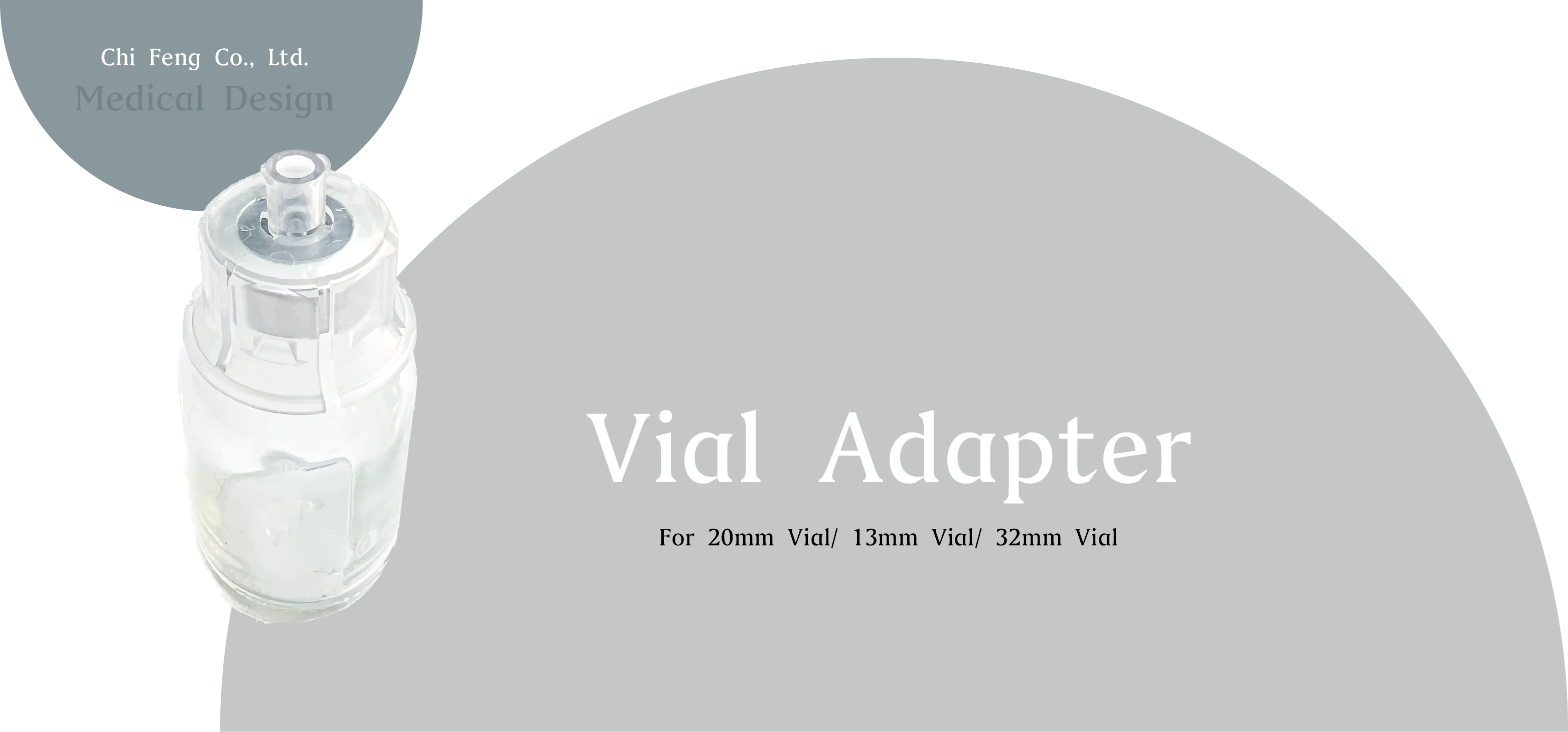 22A087 Needleless Valve - Transparent Vial Adapter