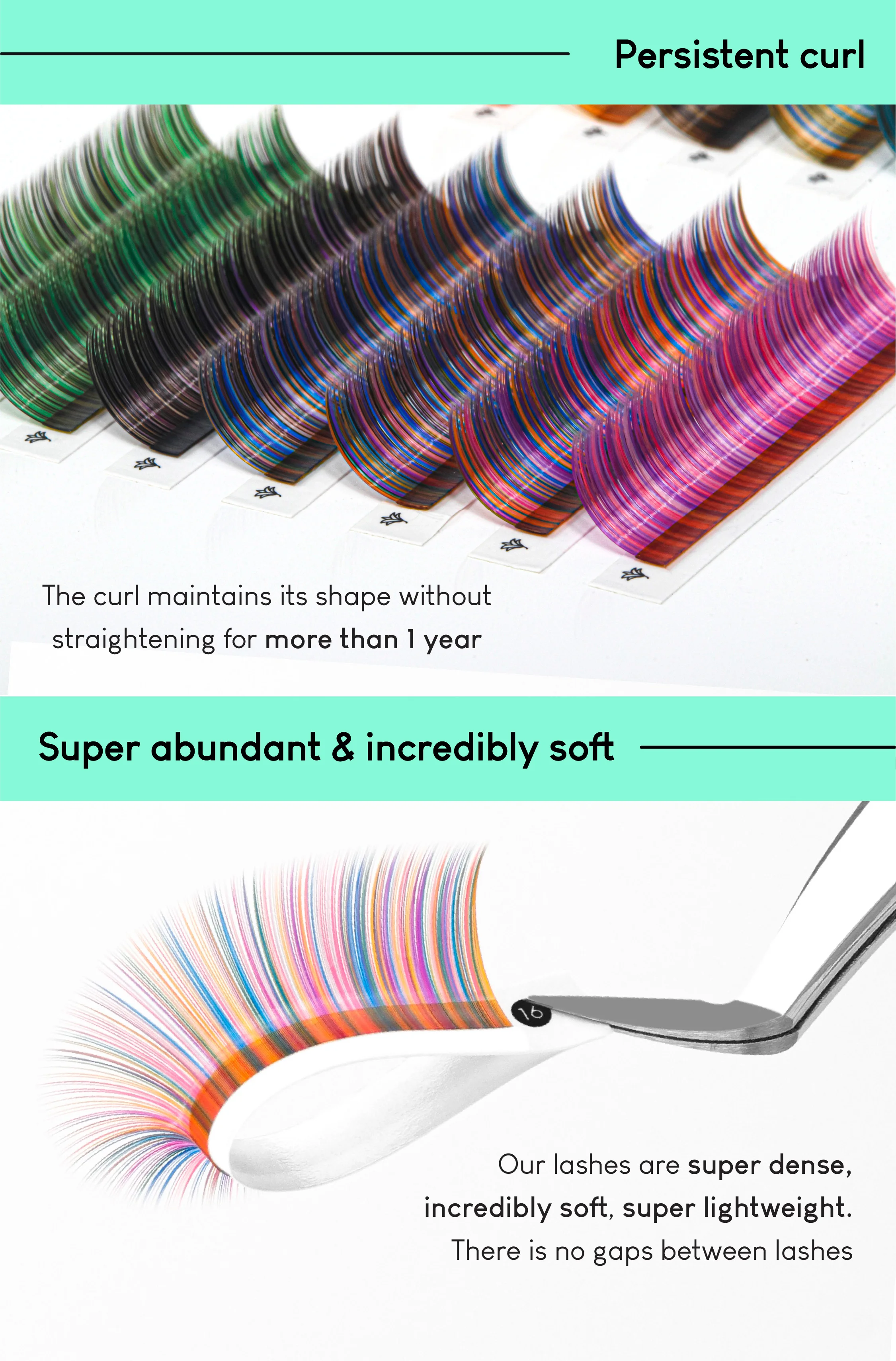 Customizable Full Volume Lash Extensions Colors Natural Long Handmade ...