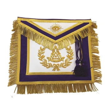 Masonic Regalia Master Mason Full Dressed Apron Full Hand Embroidered ...