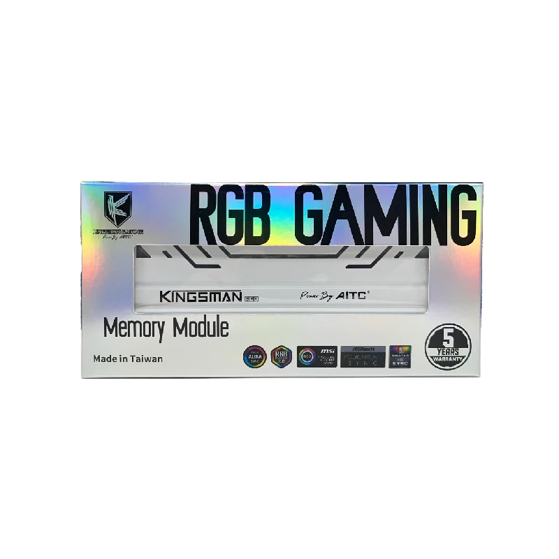 KINGSMAN GAMING RGB Ram DDR4 8GB 3200mhz for Desktop Pc
