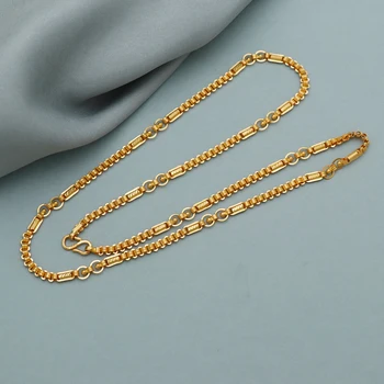 Trendy 22k Yellow Gold Chain Necklace Jewelry Indian Real Gold 22kt ...