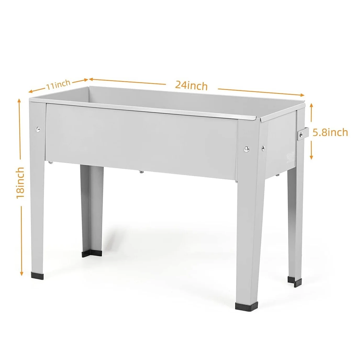 White Raised Garden Bed for Vegetables Latest Planter Box Patio Flower ...