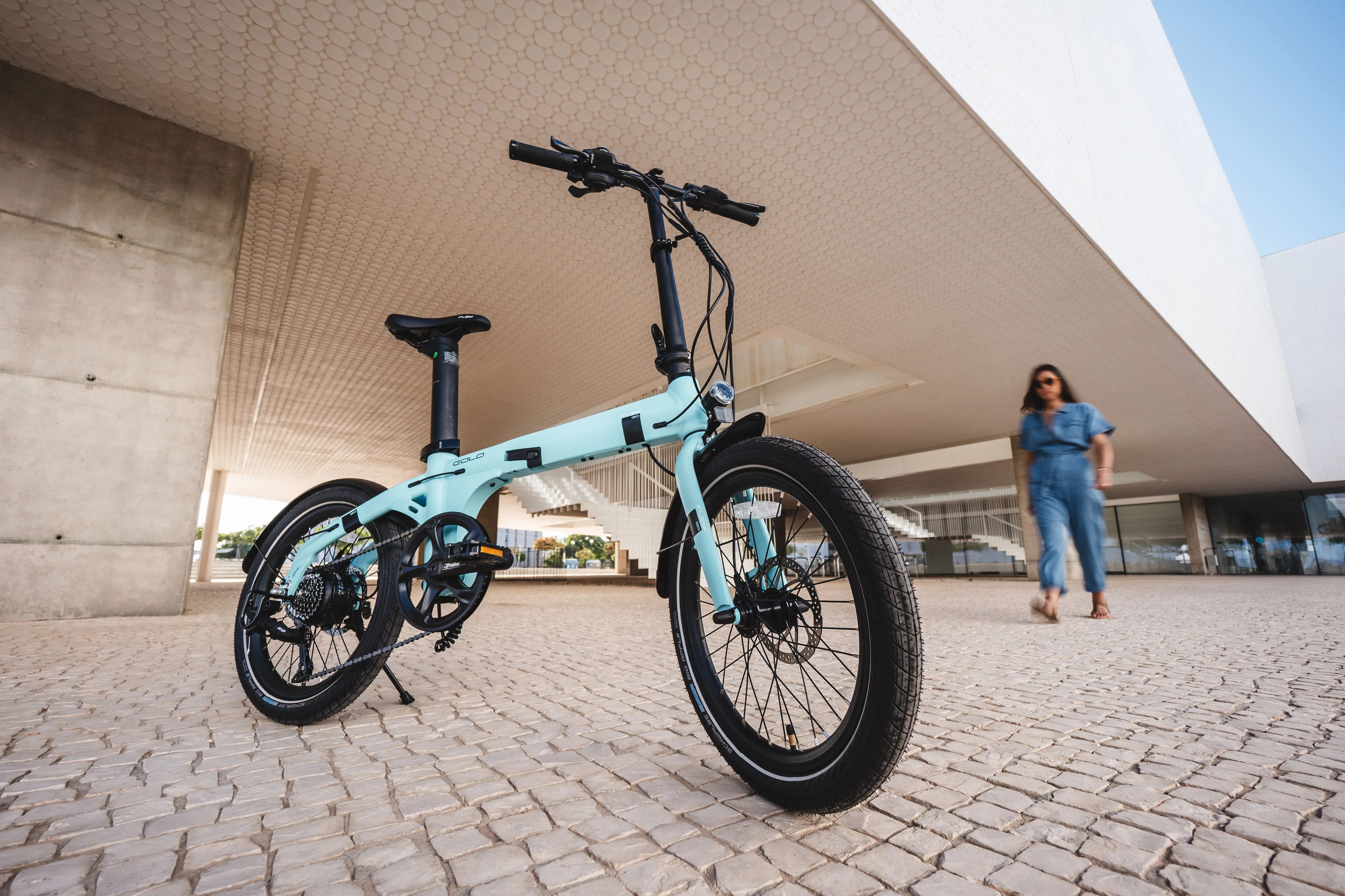 Folding Urban Ebike Flebi Eolo Sky Blue Batterie 10ah 20 Inch Wheels 70km Autonomie - Buy ...