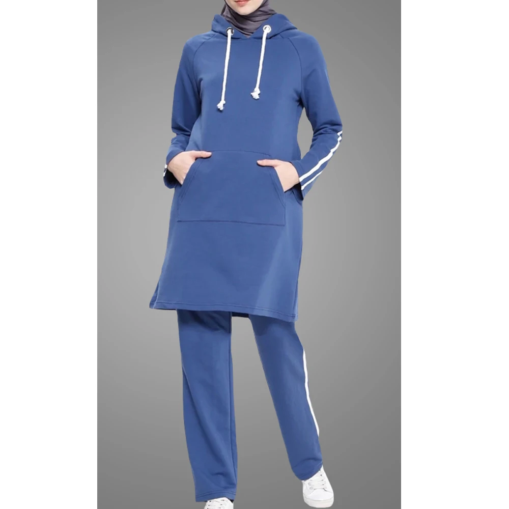 Wholesale Oem Muslim Women Tracksuit Fashion Sleeve Style Sweat Plain ...