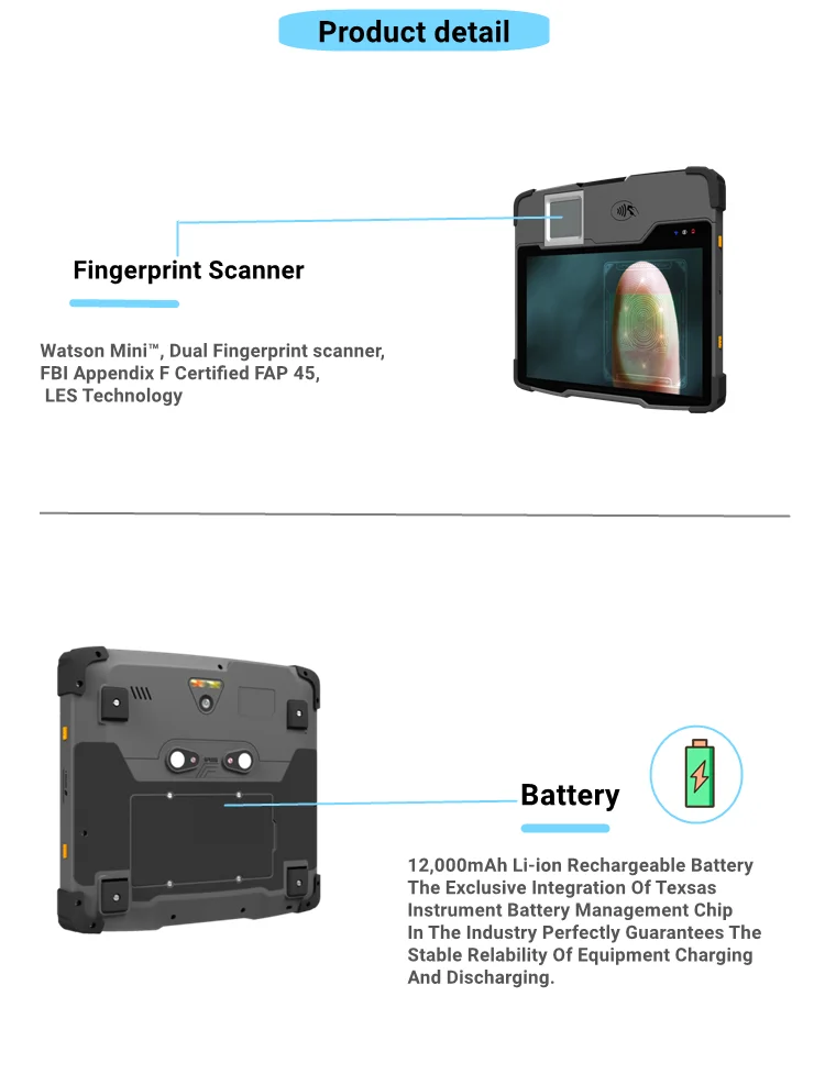 Ekemp Rugged Biometric Device With Fingerprint Iris Scanner And All In One Solution For Voter
