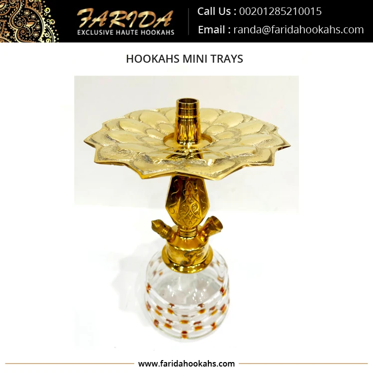 New Arrival Egyptian Unique Design Hand Carved Solid Brass Trays Mini ...