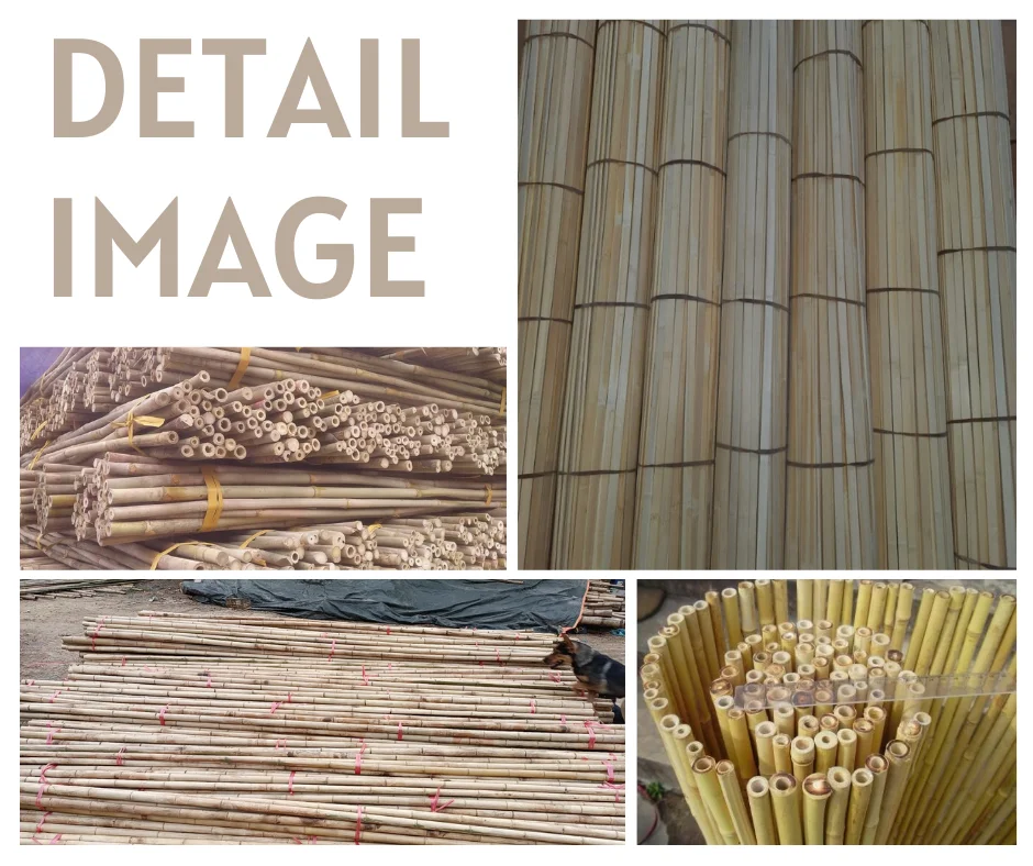 Vietnam Natural Bamboo Pole Cane Strips Slats Stick