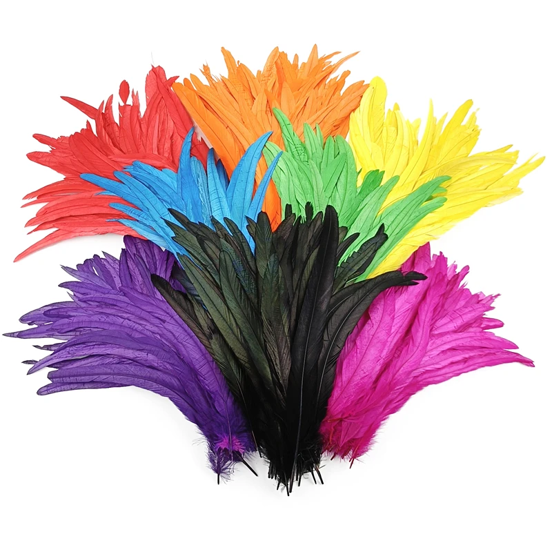 High Quality Roosters Chicken Feathers 25- 30 cm Loose Blenched and ...