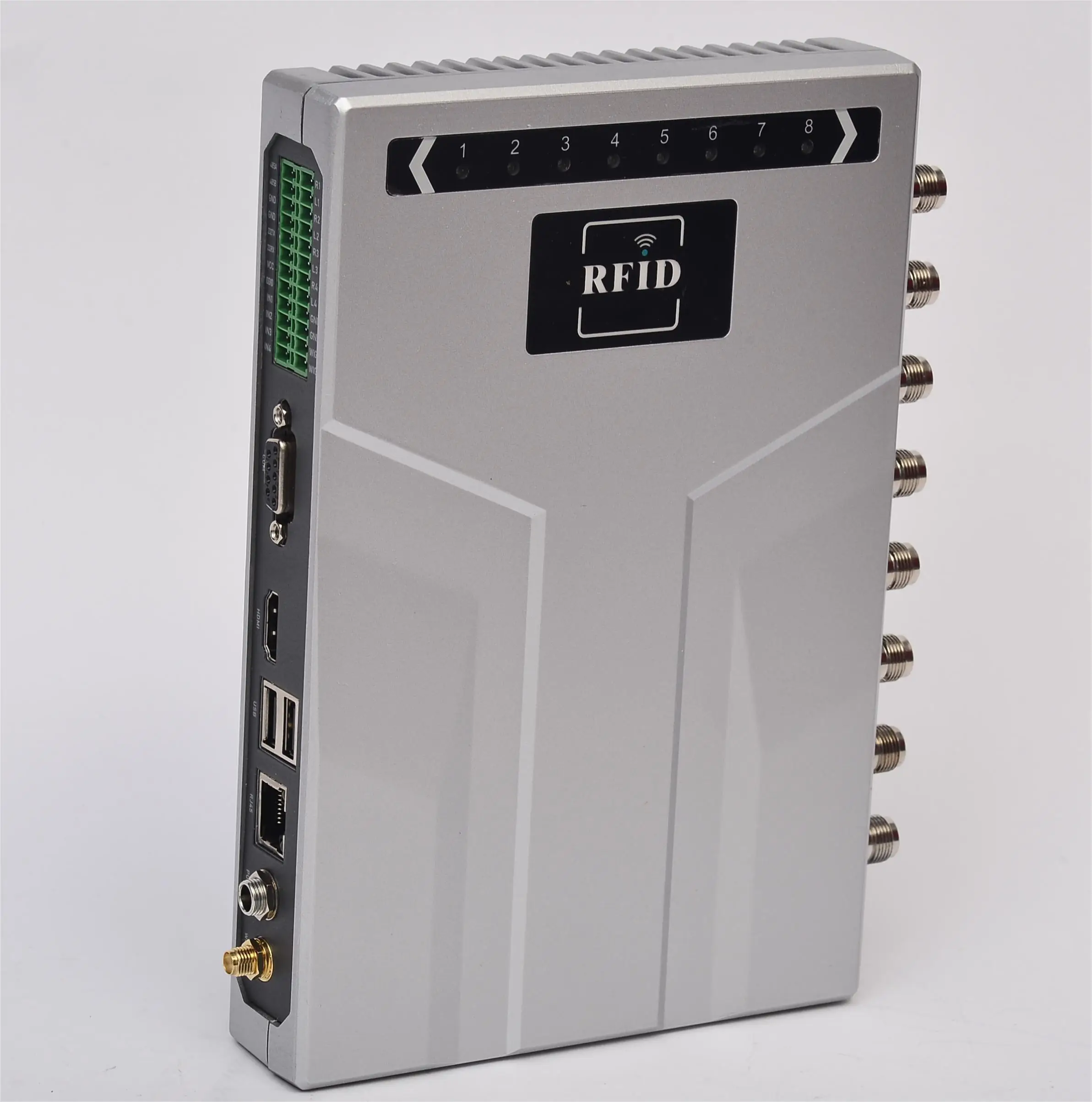 Long Range 8 Port Fixed Uhf Rfid Integrated Reader With Gps And 4g For ...