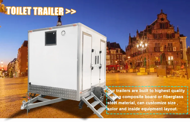 Oriental Shimao Luxury VIP Mobile Toilet Trailer for Outdoor