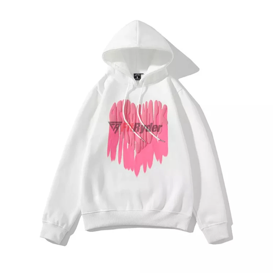 Puff Printing Streetwear Full Zip Up Hoodie Manufacturers Custom Logo ...