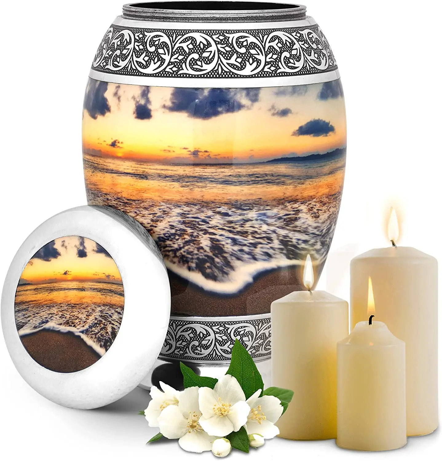 Cremation Urn for Human Ashes Adult Size Large Decorative Urns Nature ...