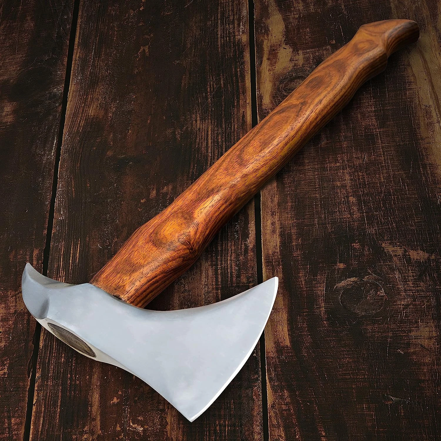 Hand Forged Stainless Steel Axe Hatchet Viking Throwing Ax With Unique ...