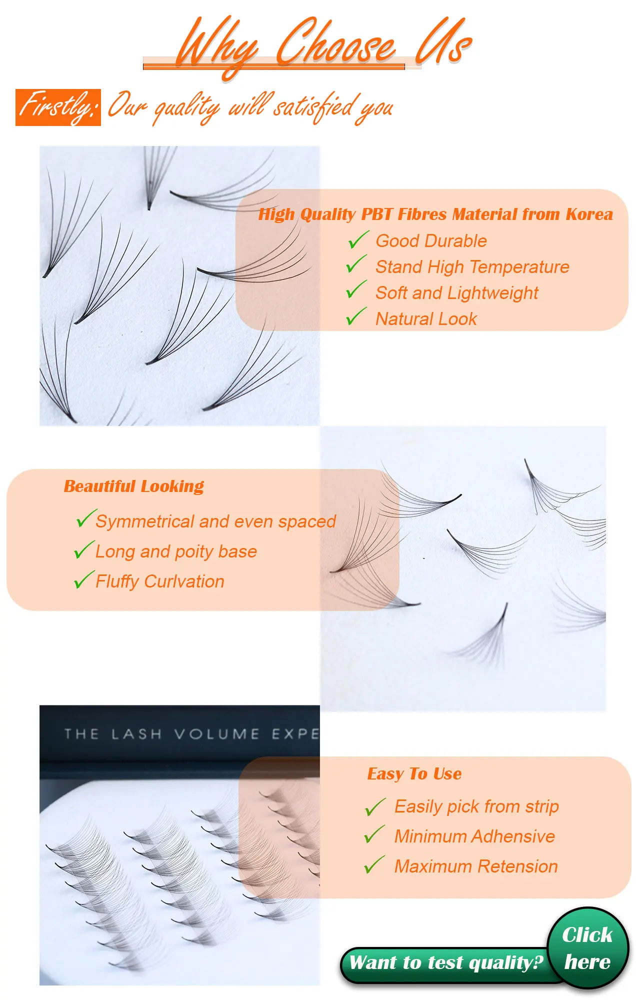 Custom Packaging / 14d/0.03/mix 11-17mm/d Lash Tray / Pointy Base ...