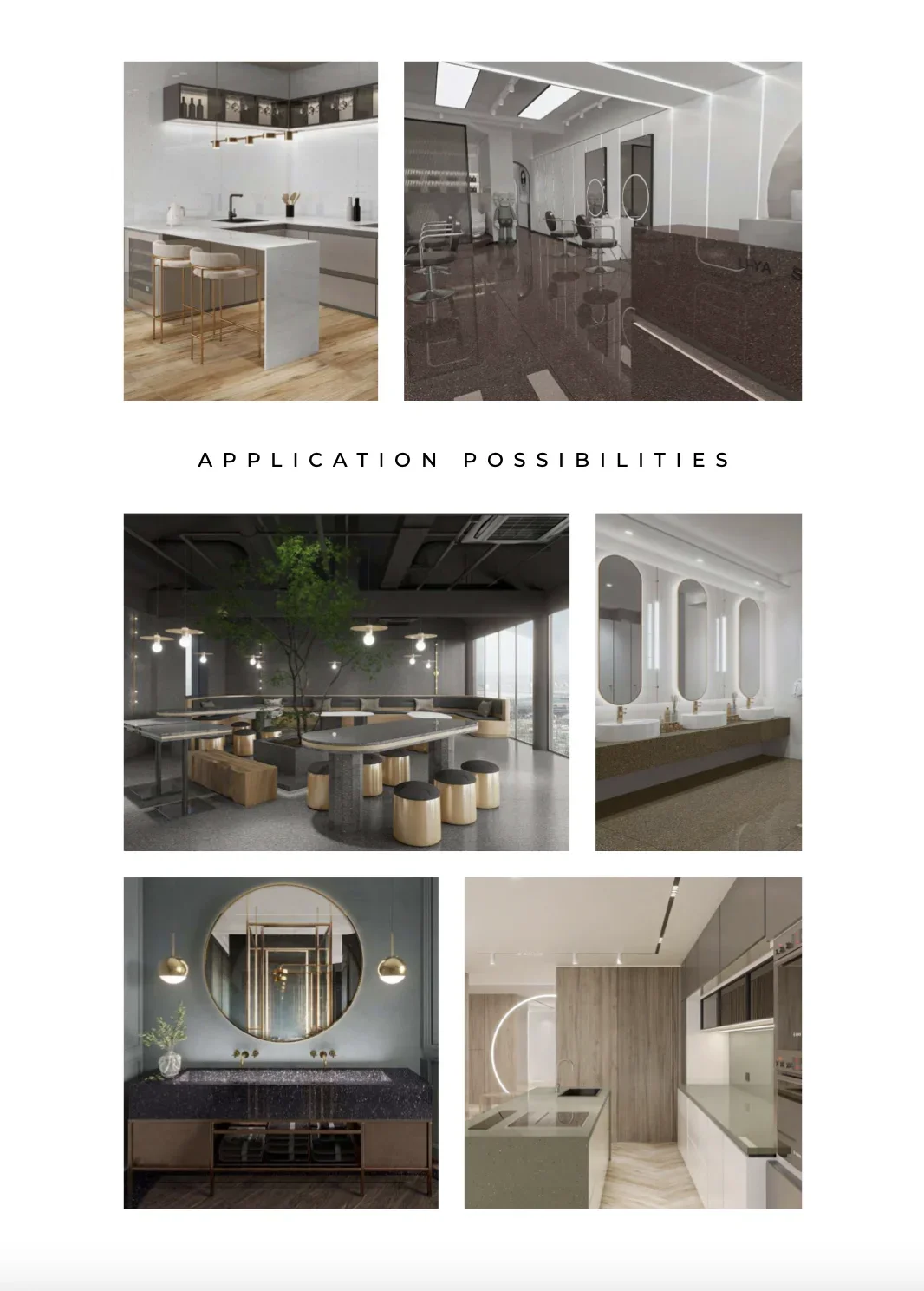 Modern Design Large Size Porcelain Glazed Floor Slab Tiles For Interior ...