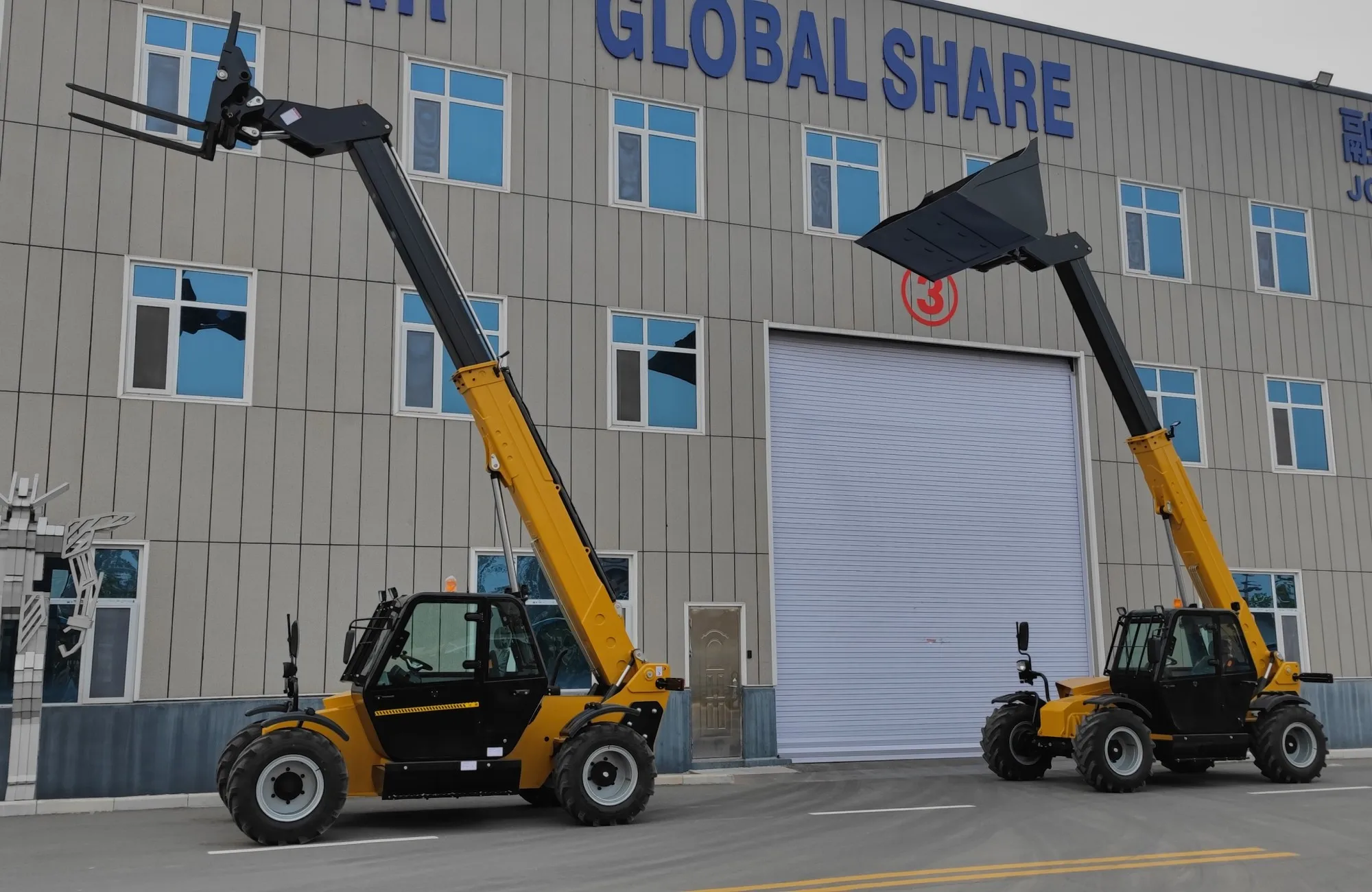 Icles Mini 3 Ton 7m Telehandler Telescopic Forklift With Fork - Buy ...