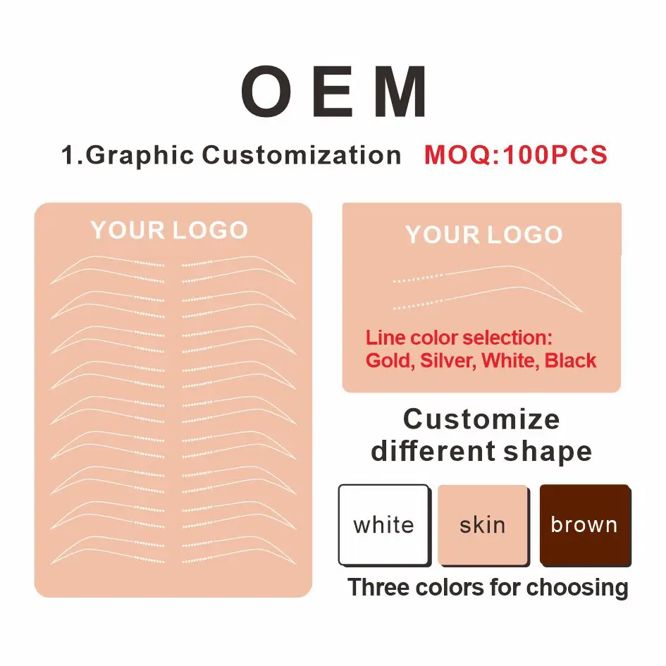 Pink Permanent Makeup Silicone Pad - Practice Strokes