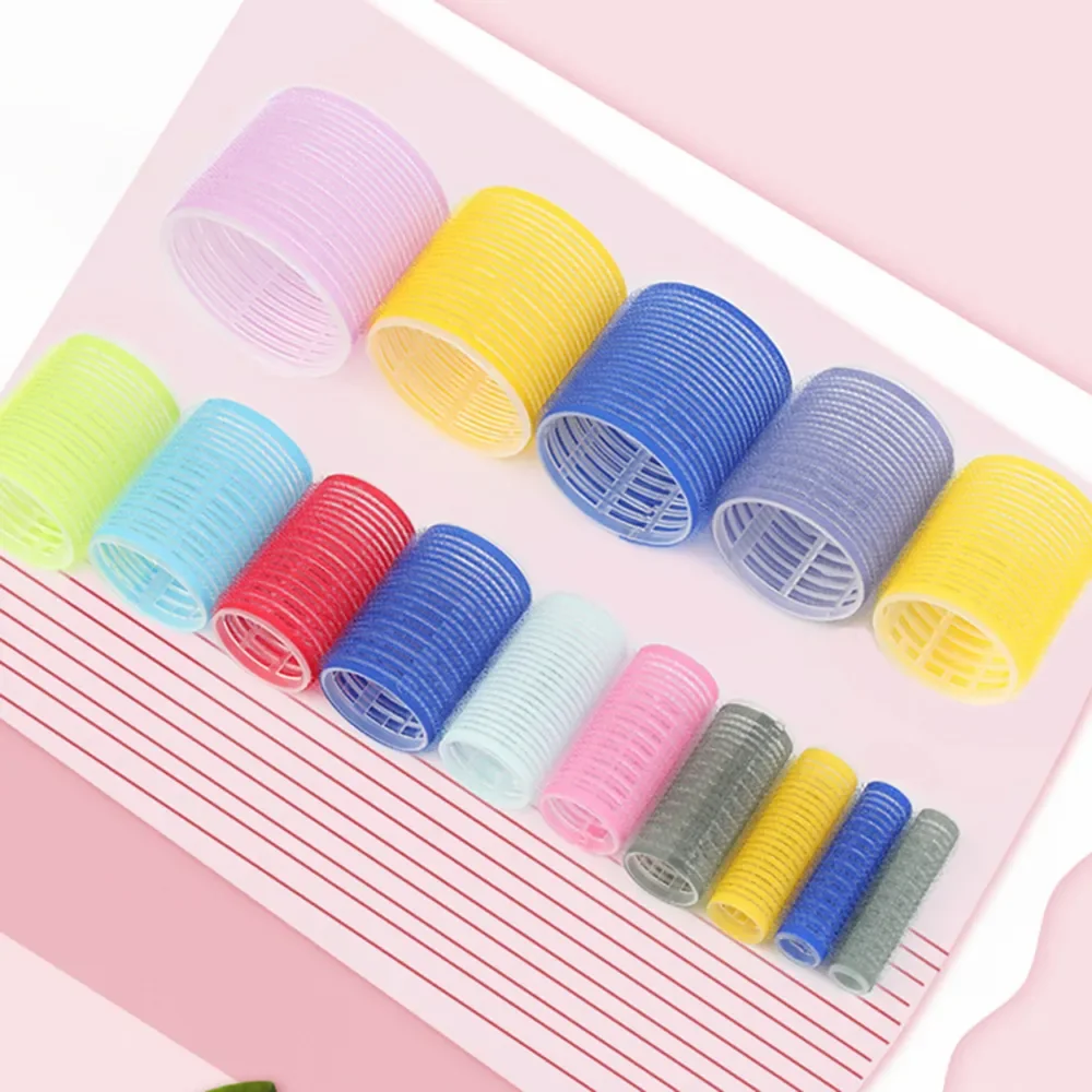 Self Grip Hair Rollers Heatless Hair Curlers No Heat Hair Bangs Volume ...