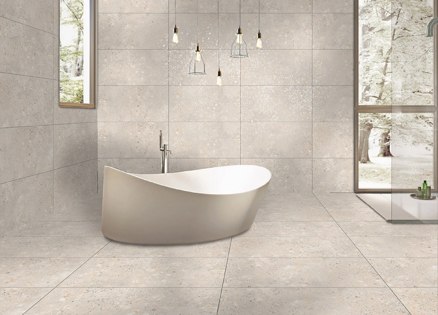 600x1200mm THIMBLE CREMA Carved Porcelain Matte Modern European Anti ...