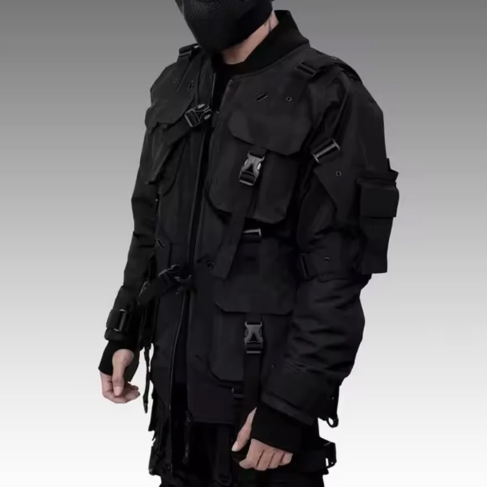 Wholesale Custom Men's Techwear Jacket - Waterproof & Stylish