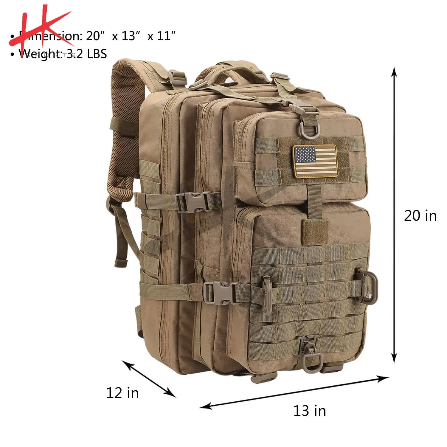 Versatile Tactical Pack - Tactical Backpack Camping With Storage ...