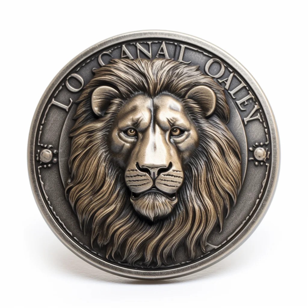 Custom Design 3d High End Lion Dual Tone Special Challenge Coins - Buy ...