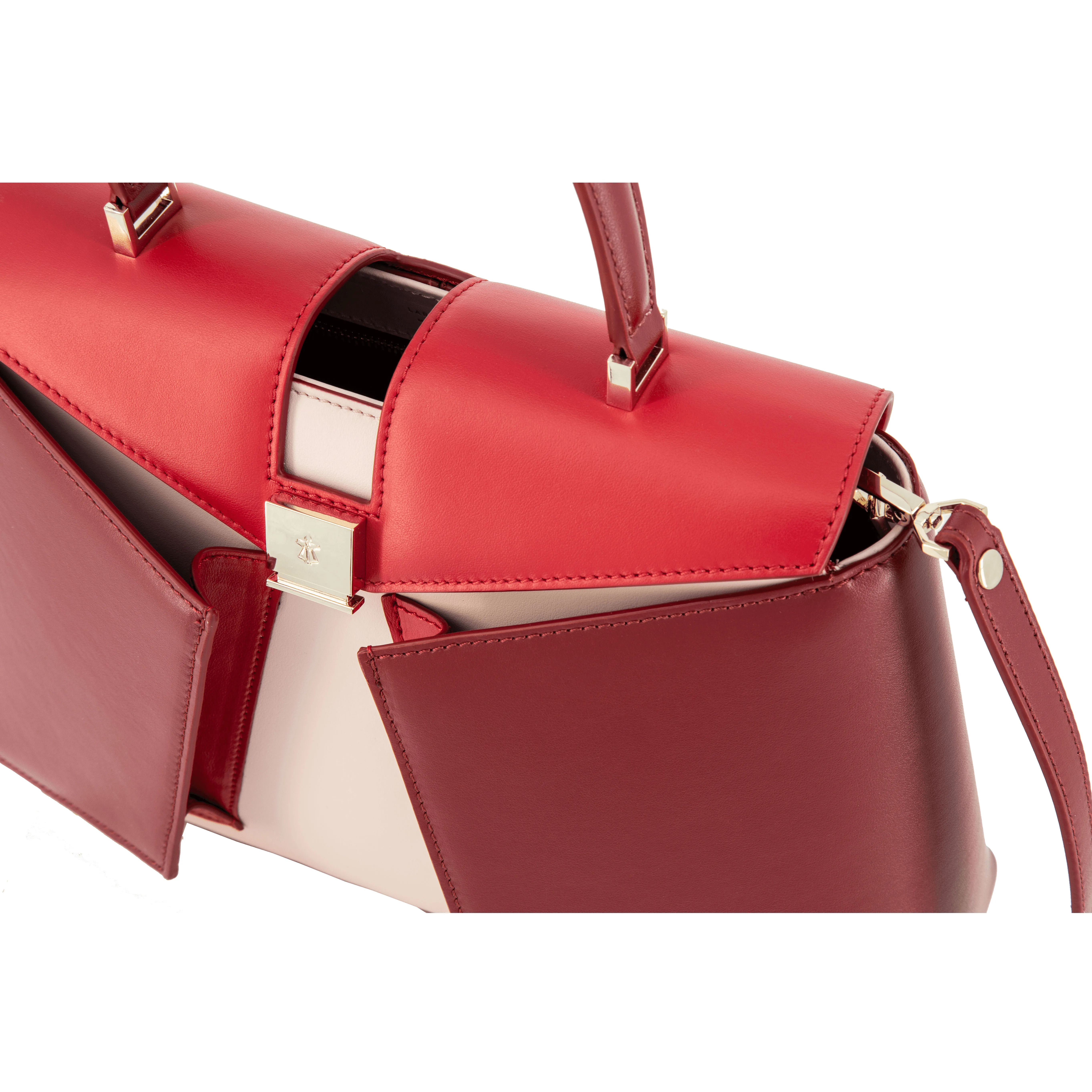 Liz Flap Red High Quality Italian Handmade Handbags Unique Bag With ...