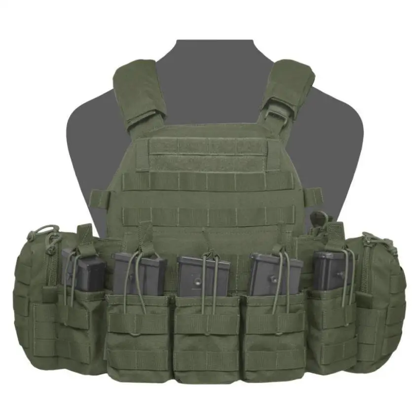 Tactical Plate Carrier Vest With Multiple Attachment Options Available ...