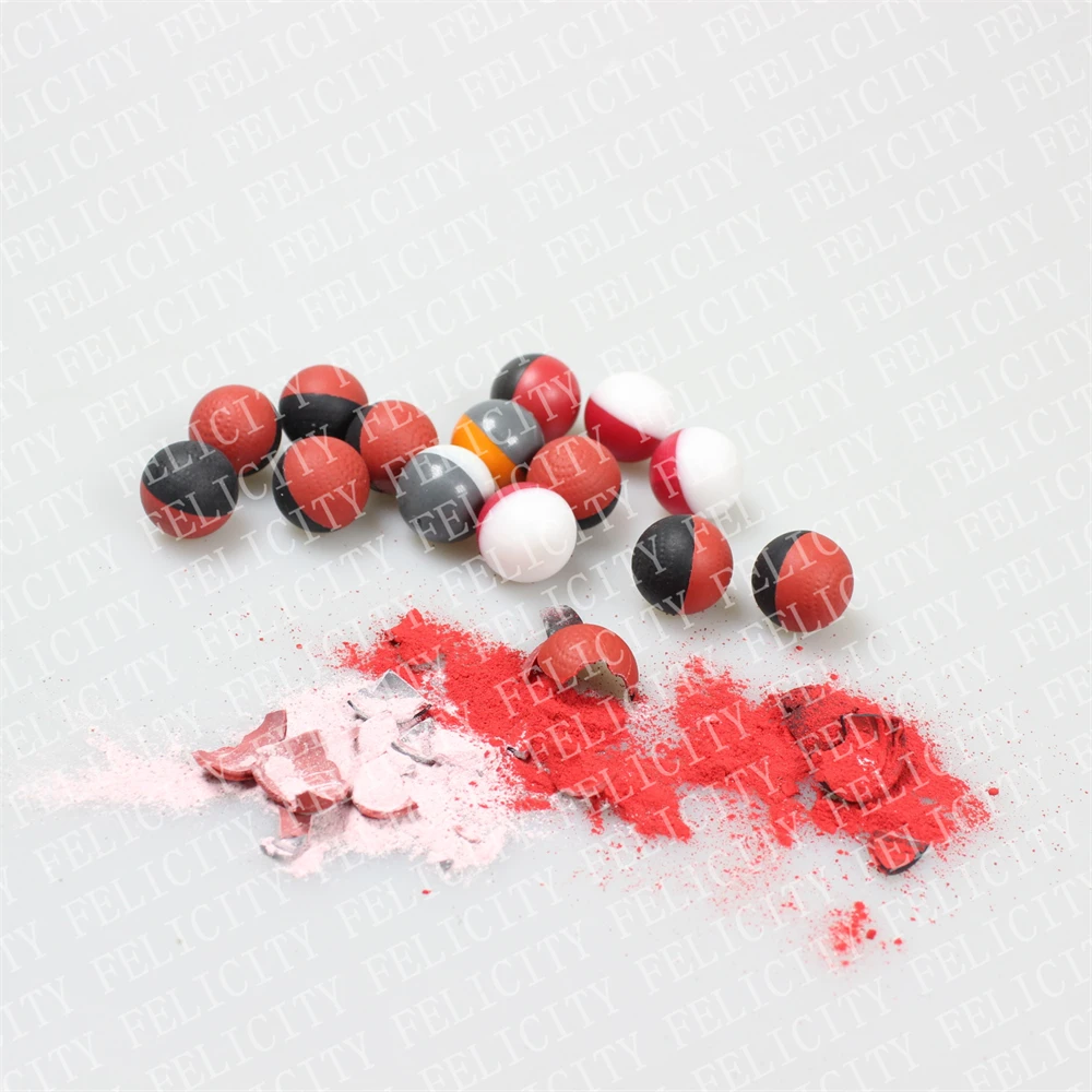 Outdoor Self Defense Biodegradable Powder Balls 0.68/0.5/0.43 Caliber ...