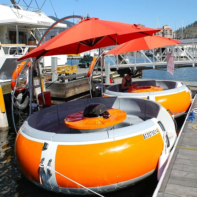 Floating Barbecue Restaurant Water Park Electric Leisure Bbq Donut Boat ...
