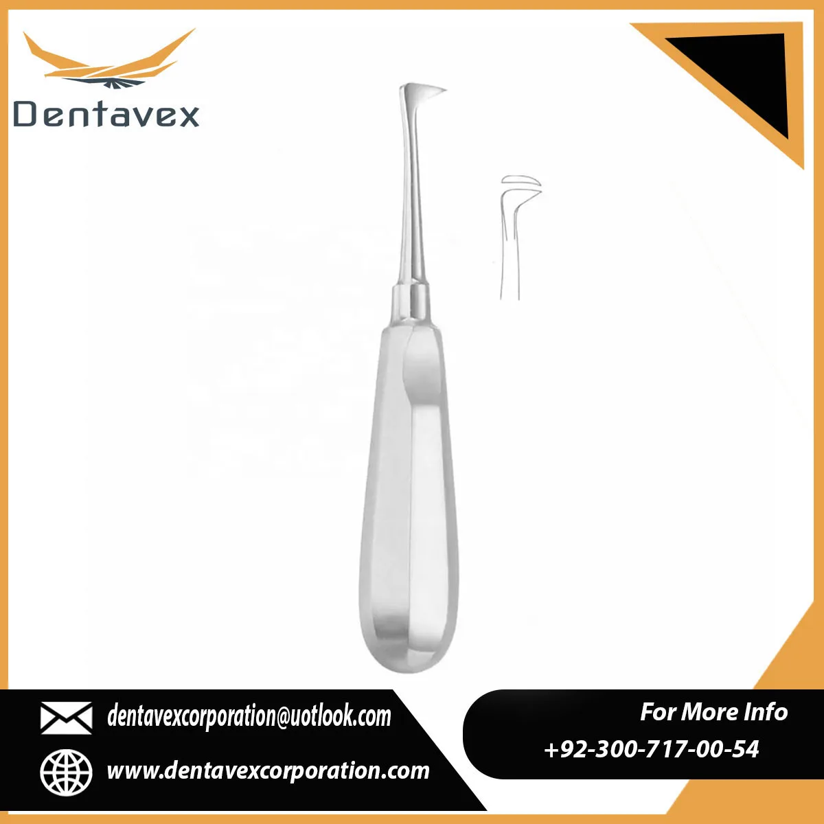 Cryer Dental Molar Root Extraction Elevator Left And Right Surgical ...